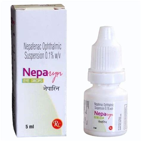 01 Wv Neparyn Nepafenac Opthalmic Drops 5ml At ₹ 140piece In Indore