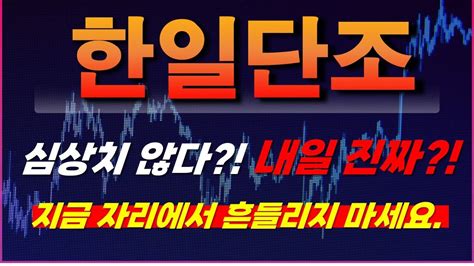 한일단조 주가전망 1120 심상치 않다 내일 진짜 지금 자리에서 흔들리지 마세요 Youtube