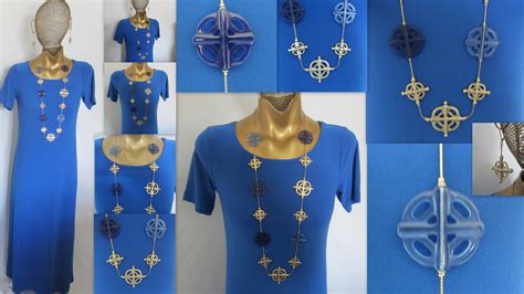 “the Blue Pompeii Necklace And Earring Set” Louis Dellolio