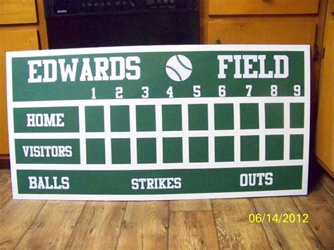 Diy Baseball Scoreboard Perfect Homemade T For Baseball Lovers