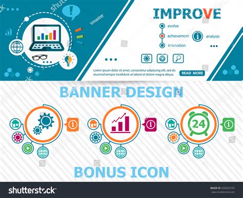 Improve Design Concepts Abstract Cover Header Stock Vector Royalty Free 535655725 Shutterstock
