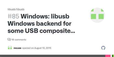 Windows Libusb Windows Backend For Some Usb Composite Device With Iad
