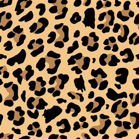 Premium Vector Leopard Print Seamless Pattern Background