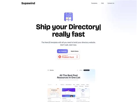 supawind nextjs directory by boilercode a undefined template built at lightspeed
