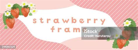 Strawberry Vector Frame Template Stock Illustration Download Image