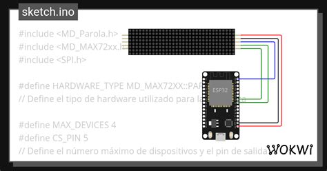 Esp32 Max7219 Wokwi Esp32 Stm32 Arduino Simulator