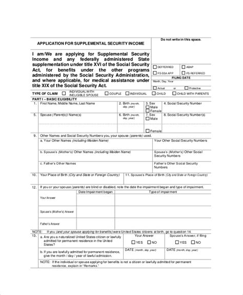 Social Security System Application Form At Nancy Jensen Blog
