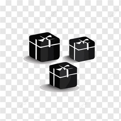 흰색 및 검정색 벡터가 포함된 리본이 있는 선물 상자 3개 흰색 바탕에 선물 상자의 단순한 검은색 아이콘 그림자 없음 작은