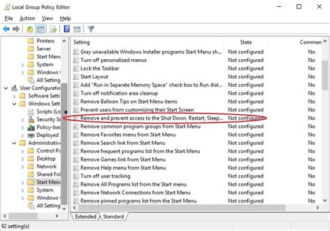 Remove Shutdown Button Policies Windows Spiceworks Community