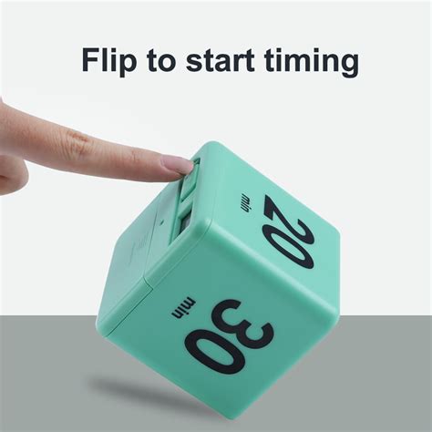 Cube Digital Timer Gravity Sensor Flip Timer Count Grandado