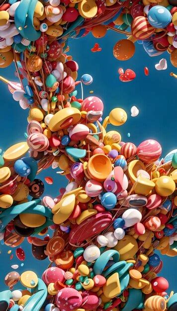 Premium Photo Colorful Objects Floating In The Air