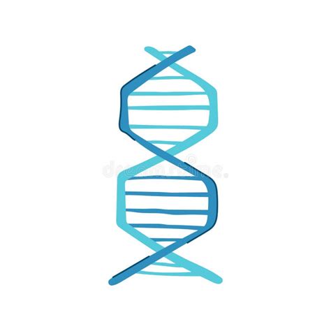 Mutation Dna Spiral Cartoon Vector Illustration Stock Illustration