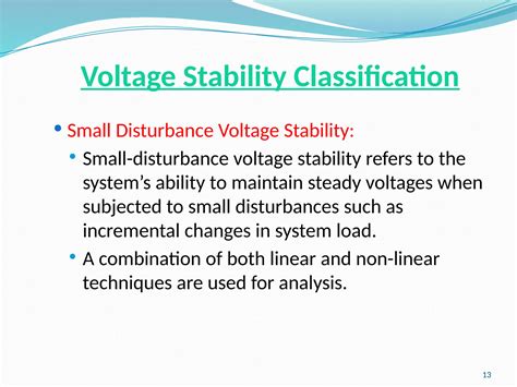 Ppt On Classification Of Power System Stabilitypptx