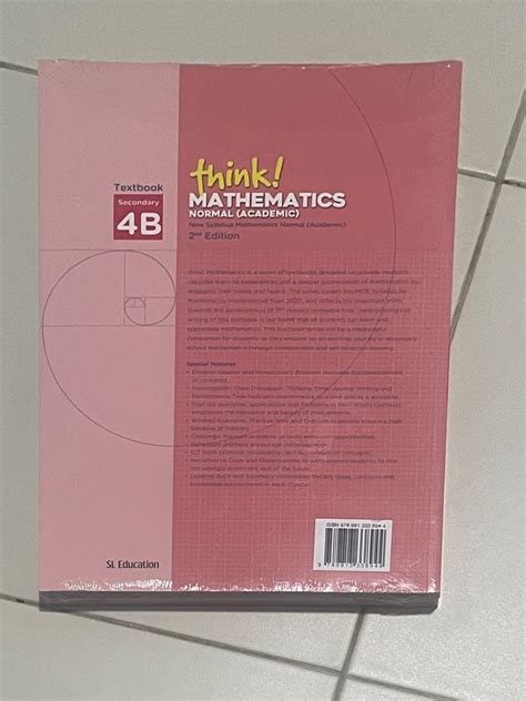 Math Textbook Secondary 4a And 4b Hobbies And Toys Books And Magazines