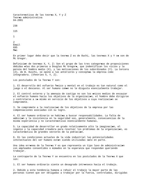Teoria X Y Y Z Pdf