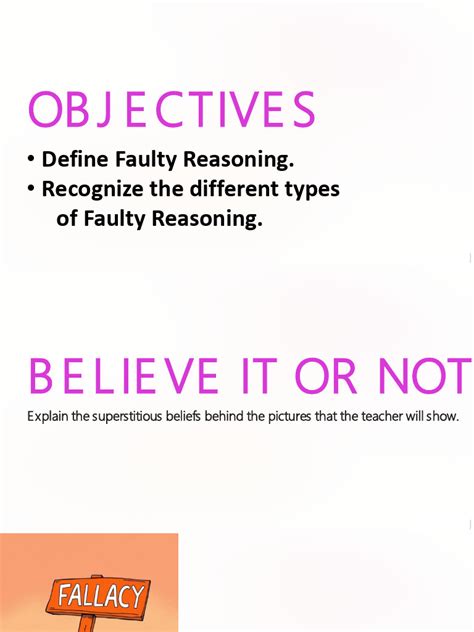 Faulty Logic Pdf Fallacy Argument