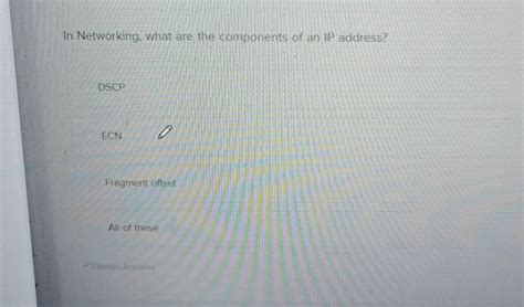 In Networking What Are The Components Of An Studyx