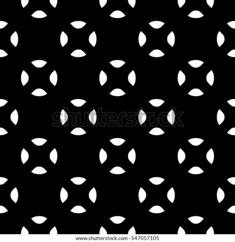 Vector Monochrome Seamless Pattern Black White Stock Vector Royalty Free 547057105 Shutterstock