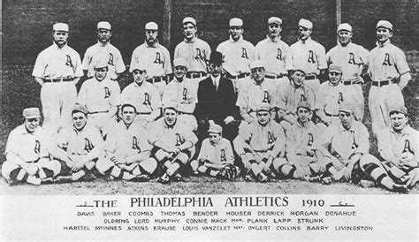 1910 Philadelphia Athletics Team Photo