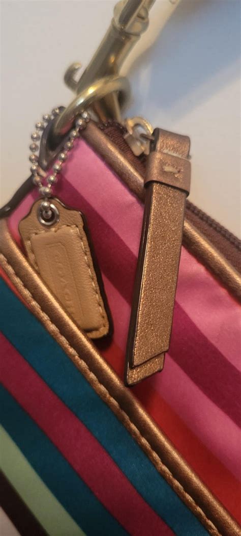 Coach Vintage Legacy Multicolor Striped Sateen With L… Gem