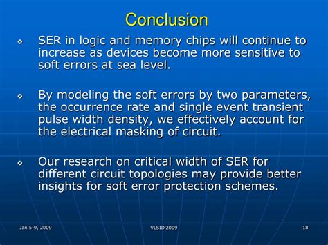 Ppt Soft Error Rates With Inertial And Logical Masking Fan Wang