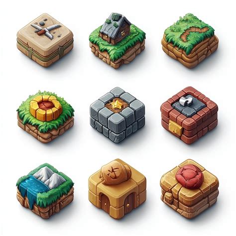 3d Game Assets Isometric Tiles And Objects For Adventure And Rpg Games