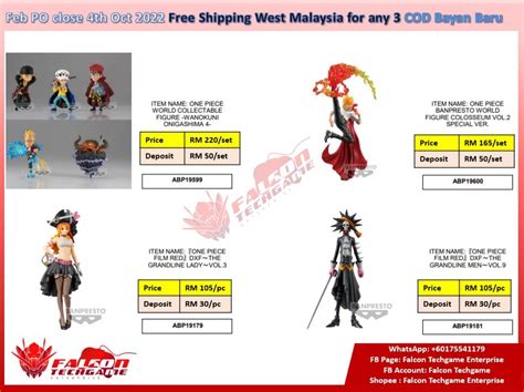 Po Original Bandai Banpresto One Piece Luffy Law Dxf Wfc Sanji Nami Brook Naruto Sakura Hinata
