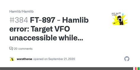 Ft 897 Hamlib Error Target Vfo Unaccessible While Getting Current Frequency · Issue 384