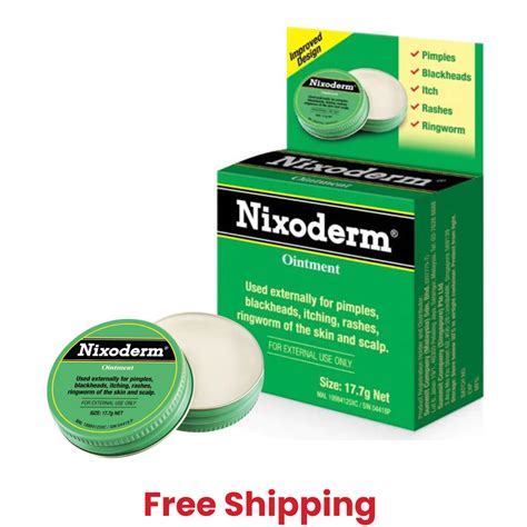 1 X Nixoderm Ointment 177g For Skin Problems Acne Rashes Eczema