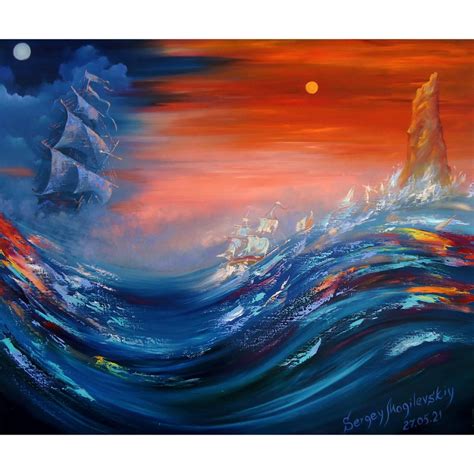 Купить картину Летучий голландец в Москве от художника Могилевский Сергей