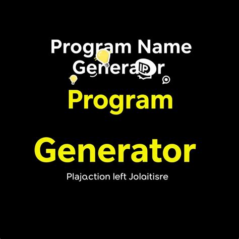 Program Name Generator Instantly Create Catchy Names Name Generator