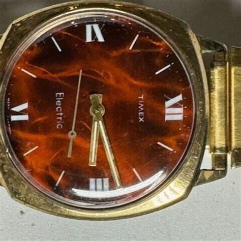 Timex Electric Watch Backset West Germany Red Plasma Dial Watchcharts