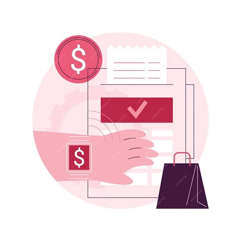 Smartwatch 지불 추상 개념 벡터 일러스트 레이 션 프리미엄 벡터