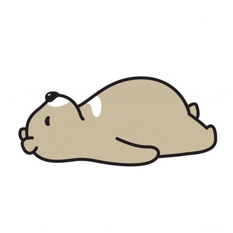 How To Draw A Bear Lying Down