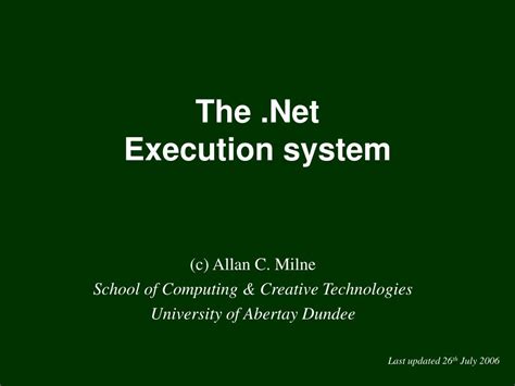 PPT The Net Execution System PowerPoint Presentation Free Download ID 4010413