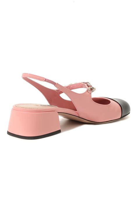 Женские розовые туфли Miu Miu купить в интернет магазине ЦУМ арт