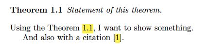 Boxes The Hyperref Numbered Item In A Yellow Highlighted Box Instead Of Only A Rounded Box