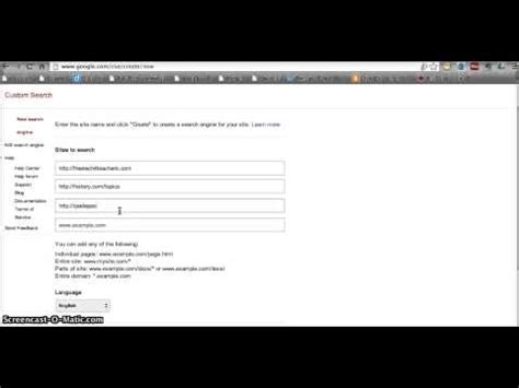 How To Create A Google Custom Search Engine Updated Google Custom Search Engine Use Google
