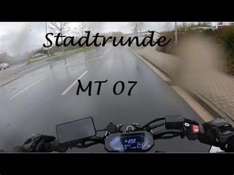 Yamaha MT07 RM33 + Akrapovic//Stadtrunde//POV - YouTube