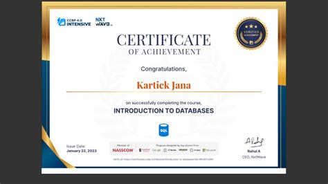 kartick jana on linkedin nxtwave ccbp sql sqldeveloper