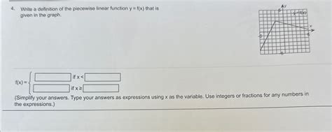 Solved Write A Definition Of The Piecewise Linear Function