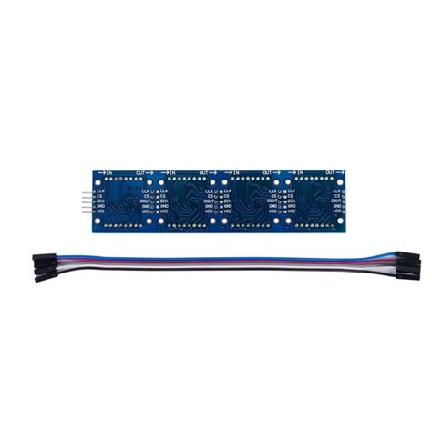 Max7219 Microcontroller 4 In 1 Display Led 5p Line Dot Matrix Module