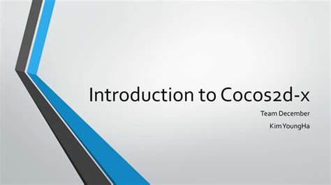 Introduction to cocos2d-x | PPTX