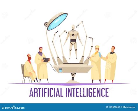 Artificial Intelligence Design Concept Stock Vector Illustration Of