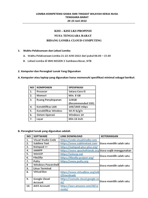 Kisi Kisi Soal Lks Cloud Computing Pdf