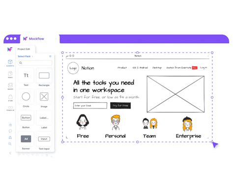 Website Wireframe Builder Mockflow
