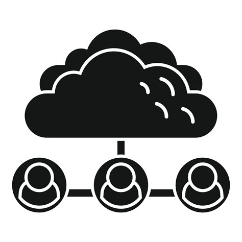 Data Cloud Icon Simple Vector Crm System Vector Art At Vecteezy