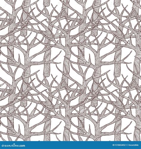 Decorative Seamless Pattern With Trees Vector Stock Vector Illustration Of Background Plant