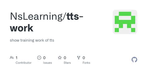 Github Nslearningtts Work Show Training Work Of Tts