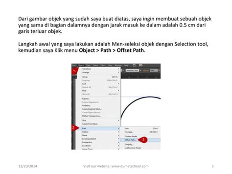 Kursus Illustrator Offset Path Adobe Illustrator PPT
